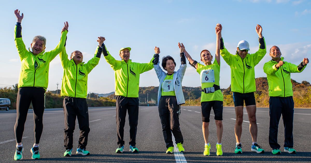 ASICS World Ekiden：自由に、ともに走る喜び。視覚障がいランナーたちの駅伝 | ASICS Japan
